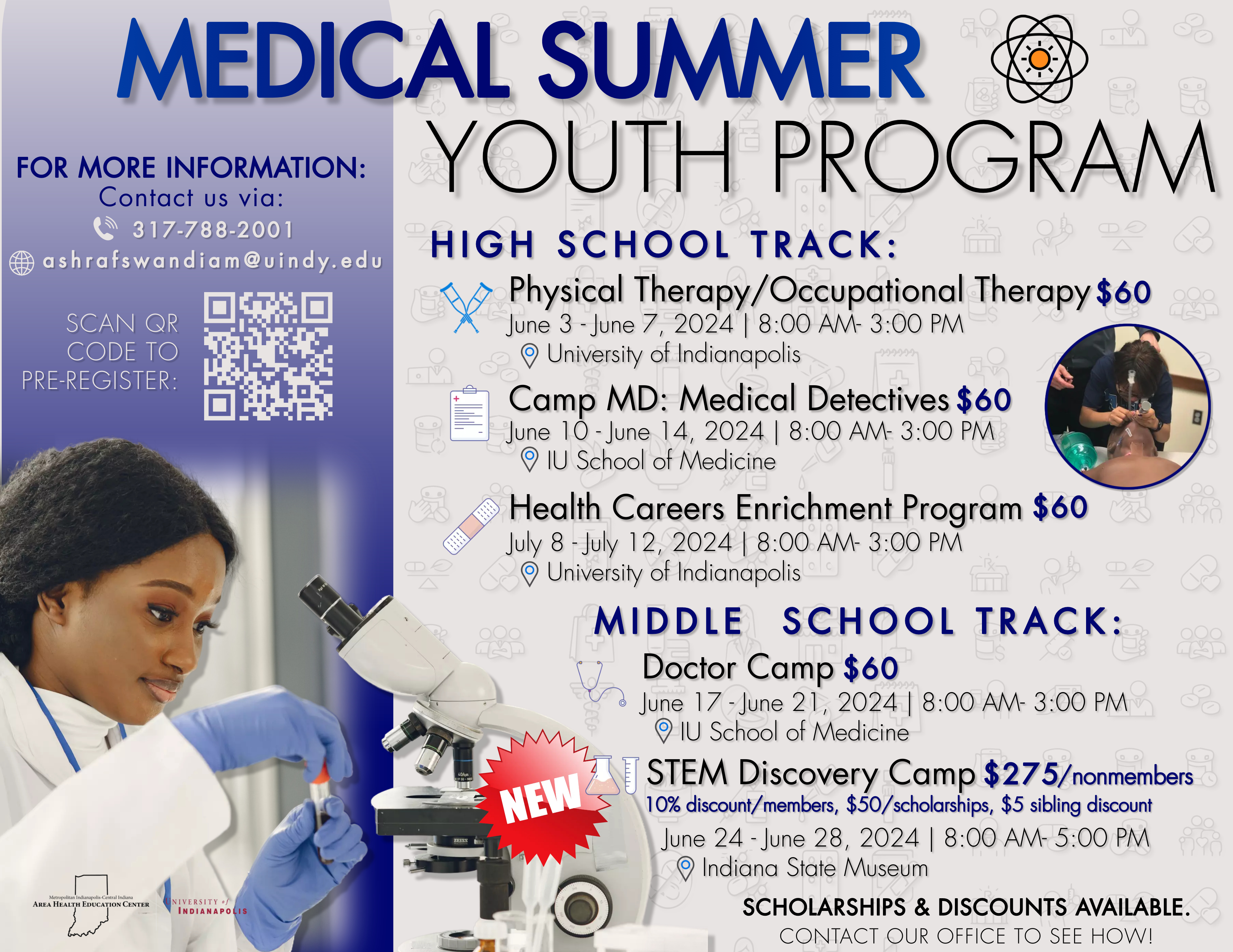 MICI-AHEC Medical Summer Youth Programs | UIndy