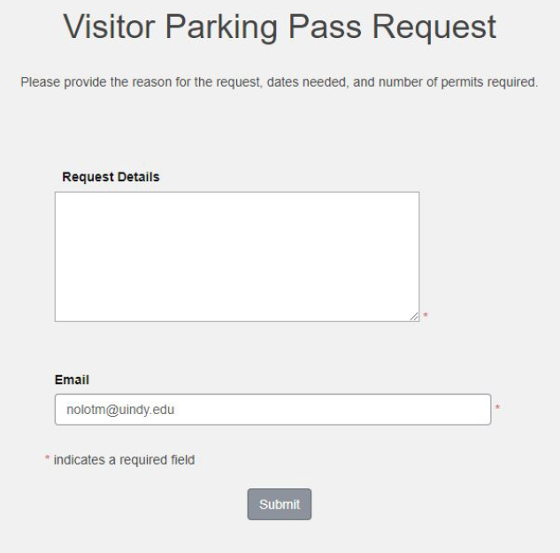 Request a Visitor Pass - University of Indianapolis