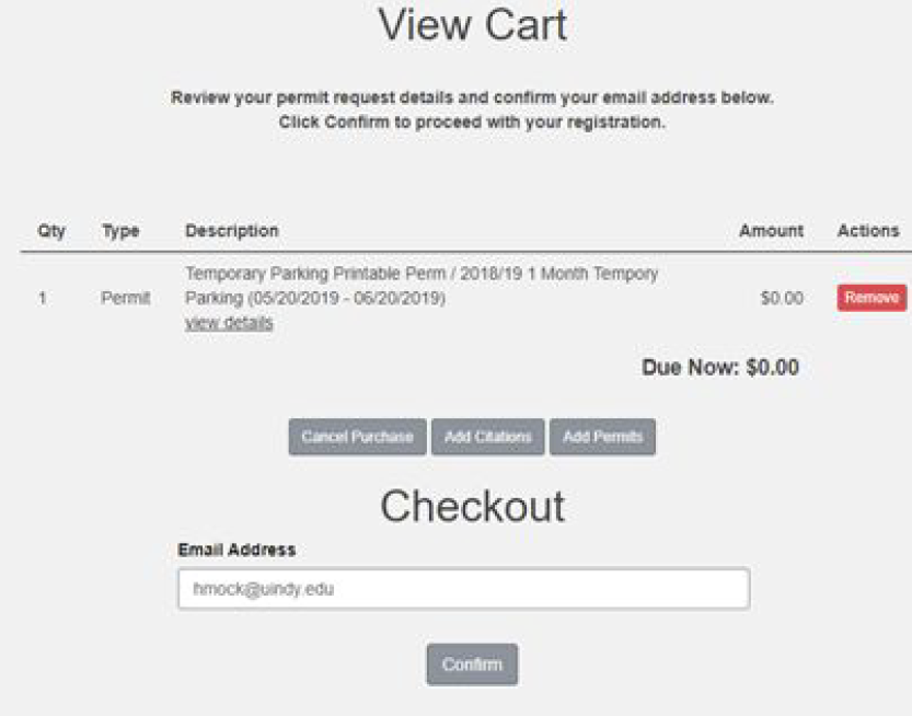 Request a Temporary Parking Pass - University of Indianapolis
