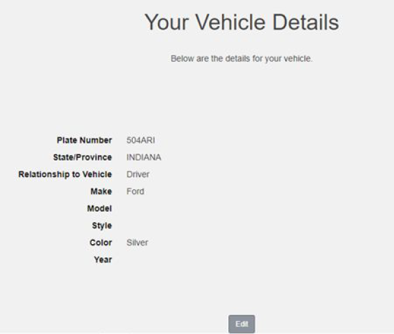Update Your Vehicle Information - University of Indianapolis