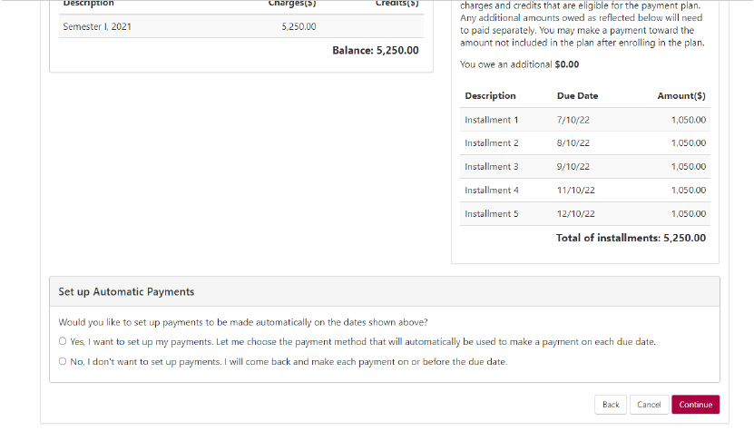 How to Enroll in a Payment Plan - University of Indianapolis