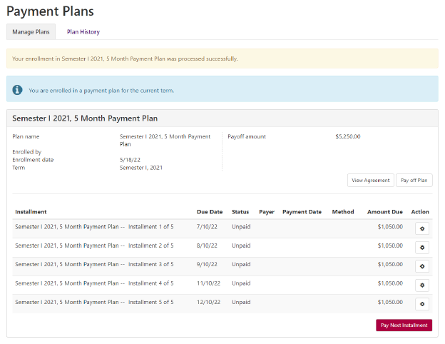 How to Enroll in a Payment Plan - University of Indianapolis